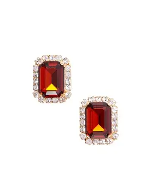 JENNIFER BEHR Minimalist Stud Earrings - Red