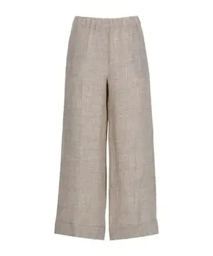 D.exterior Cropped Wide-leg Pants - Nude