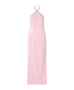 Rebecca Vallance Embellished Chiffon Halterneck Gown