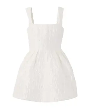 Rebecca Vallance Vanilla Dreams Square-neck Mini Dress - White