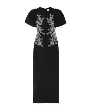 Rebecca Vallance Zephyr Embellished Crepe Gown