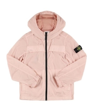 Stone Island Hooded Nylon Windbreaker - Pink