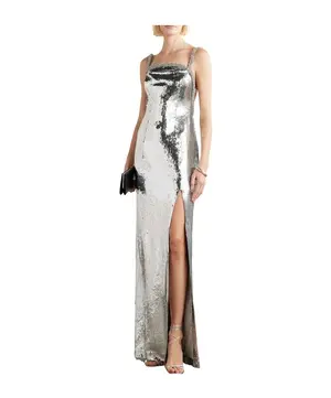Rebecca Vallance Olympia Crystal-embellished Sequined Mesh Gown