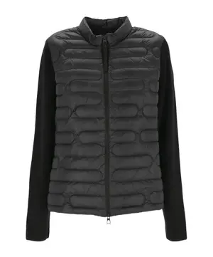 Moncler Zip-up Knit Padded Cardigan