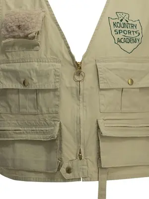 Kapital Fishing Vest' Sleeveless Jacket - Beige