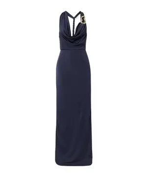 Rebecca Vallance Satin-jersey Halterneck Gown