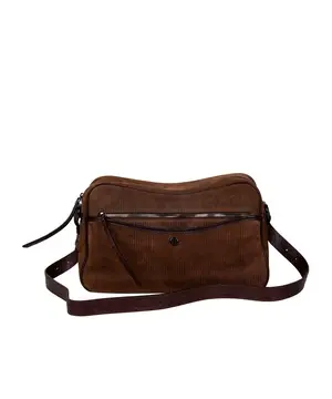 GIANNI CHIARINI Cora Corduroy-effect Shoulder Bag