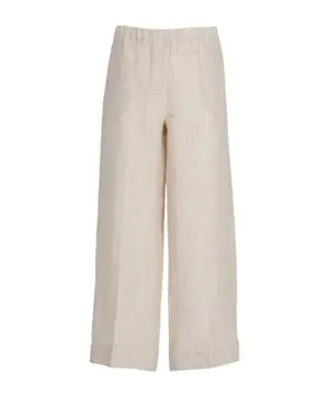 D.EXTERIOR D.exterior Elastic-Waist Wide-Leg Pants