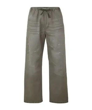 Acne Studios Splattereffect Drawstringwaist Wideleg Trousers
