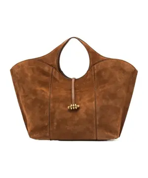 GIANNI CHIARINI Large Infinity Suede Toggle-fastening Tote Bag