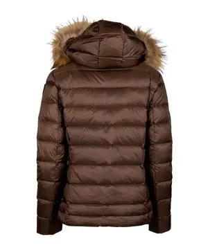 BLAUER. Faux-fur Trim Quilted Jacket - Brown