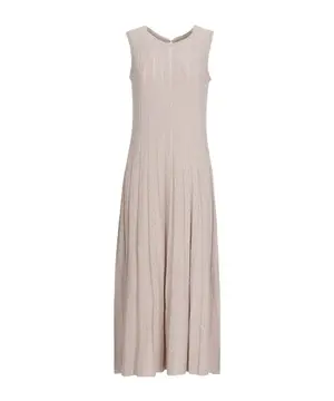 D.exterior Sleeveless Sequinned Knit Dress - Nude