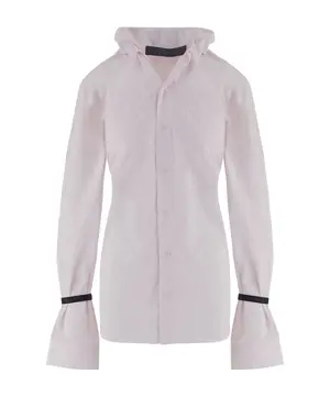 ALAINPAUL Contrast Cuff Detail Shirt - Pink