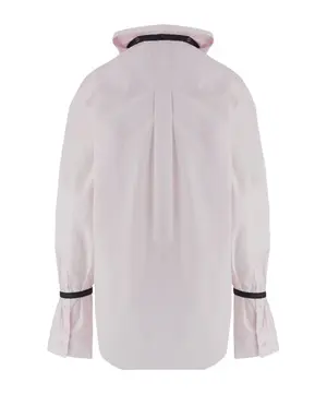 ALAINPAUL Contrast Cuff Detail Shirt - Pink