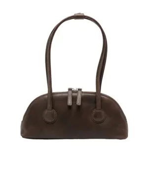 MARGESHERWOOD Zippered Handbag - Brown