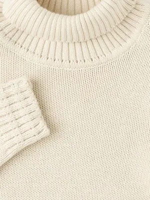 Stone Island Cotton Blend Knit Turtleneck Sweater