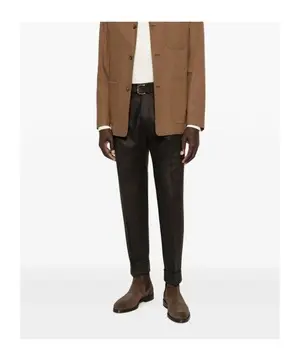 BERWICH Pleated Wool Trousers