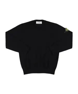 Stone Island Wool Knit Turtleneck Sweater - Black