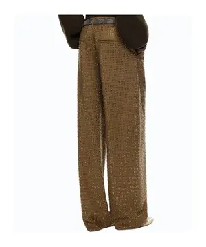 Pinko Rhinestone-embellished Tailored Trousers