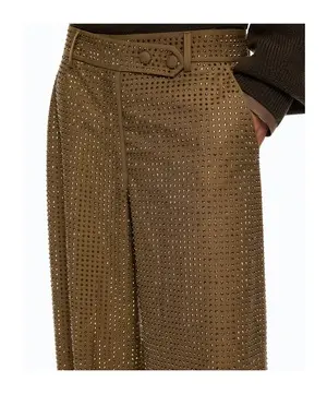 Pinko Rhinestone-embellished Tailored Trousers