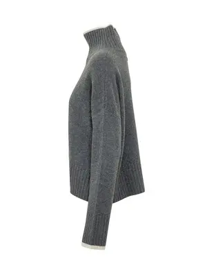 Pinko Turtleneck Knitted Jumper - Gray