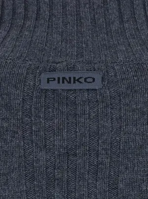 Pinko Turtleneck Knitted Jumper - Gray