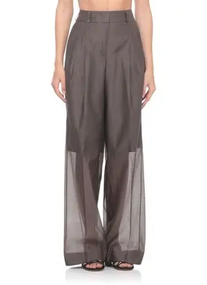 Peserico Sheer Panel Wide-leg Pants