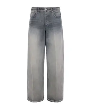 HAIKURE Bethany Logo Patch Straight-leg Jeans - Light Blue
