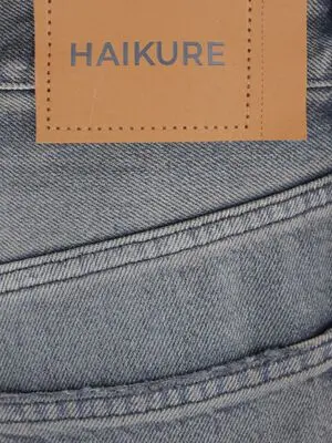 HAIKURE Bethany Logo Patch Straight-leg Jeans