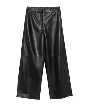 P.a.r.o.s.h Wide-leg Leather Trousers