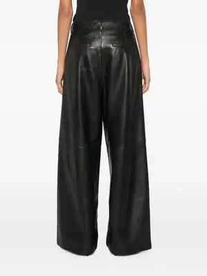 P.a.r.o.s.h Wide-leg Leather Trousers