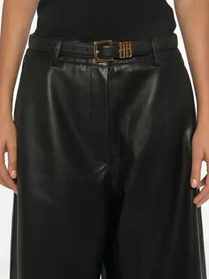 P.a.r.o.s.h Wide-leg Leather Trousers