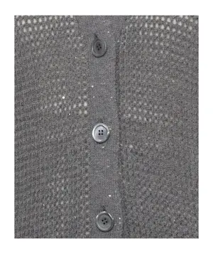 Peserico Perforated Sequined Cardigan