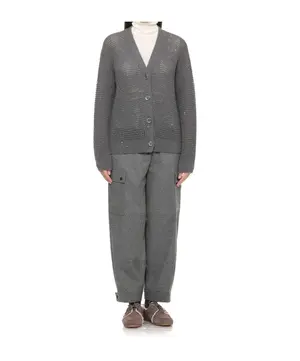 Peserico Perforated Sequined Cardigan