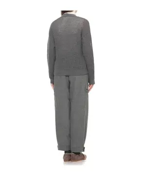 Peserico Perforated Sequined Cardigan