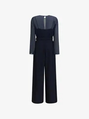 P.a.r.o.s.h Belted Jumpsuit - Blue