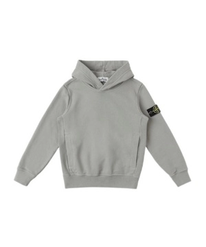 Stone Island Hooded Longsleeve Knit Sweater - Gray