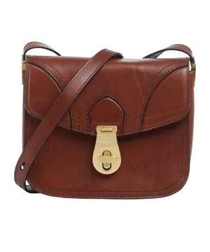 THE BRIDGE Flap Shoulder Bag - Marrone