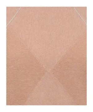 Peserico Beaded Diamond Ribbed Jumper - Brown
