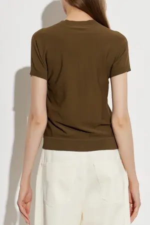 Max Mara Short-sleeved Cardigan - Brown