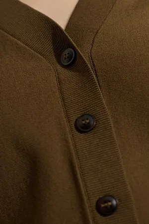 Max Mara Short-sleeved Cardigan - Brown