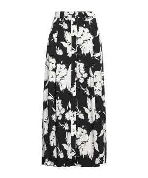 GANNI Printed Pattern Midi Skirtrts
