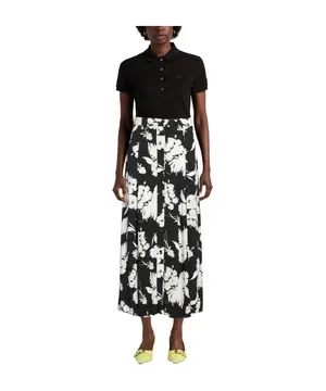 GANNI Printed Pattern Midi Skirtrts