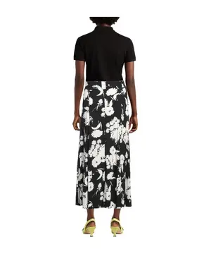 GANNI Printed Pattern Midi Skirtrts