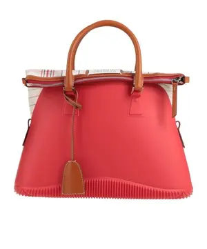 MAISON MARGIELA Plaid Tote Bag - Red