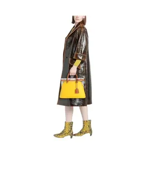 MAISON MARGIELA Large Checked Tote Bag - Yellow