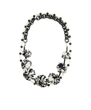 Max Mara Straw-style Necklace - Black