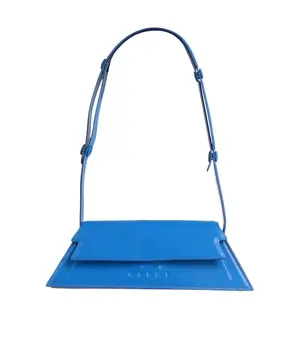 Marni Minimalist Versatile Leather Bag - Blue