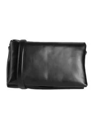 Marni Medium-sized Monochromatic Leather Bag - Black