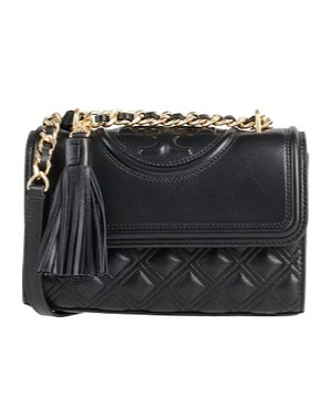 Tory Burch Solid Color Shoulder Bag - Black